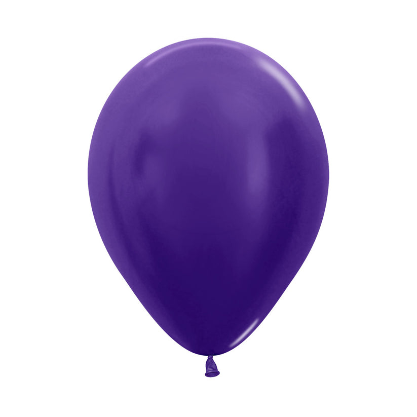 Metallic Violet Round Latex Balloon – Dream Castle Party Store